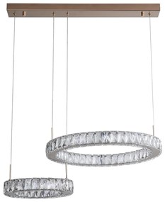 Zuma Line MD3713-2-3GT - LED Lustr na lanku GIRONA LED/36W/230V rose gold MD3713-2-3GT