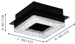Eglo 99324 - LED Stropní svítidlo FRADELO 4xLED/4W/230V