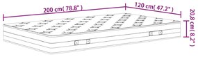 Matrace s bonnellovými pružinami medium 120 x 200 cm,  3206392