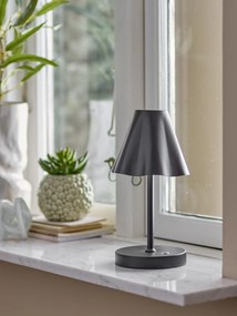 Bloomingville Stmívatelná LED lampička Lianna Black, černá barva, kov