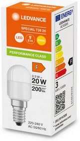 LED žárovka do lednice E14 LEDVANCE PARATHOM T26 FR 2,3W (20W) teplá bílá (2700K)
