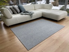 Kusový koberec Toledo šedý Kulatý průměr 100 cm