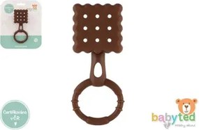 BABYTED Chrastítko Keksík / Silikon / 0m+
