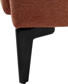 Designové křeslo, terakota/černá, KAPY