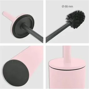 Spirella AKIRA WC štětka matná růžová / ocel