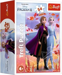 TREFL PUZZLE Frozen 2 (Ledové Království) mini 20x13cm 54 dílků 4 druhy tr54173