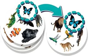 JIRI MODELS Postřeh! ZOO / Karetní hra / 30 kartiček / v kulaté krabič