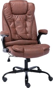 vidaXL Kancelářská židle umělá semišová kůže [20576] Barva: tmavě hnědá