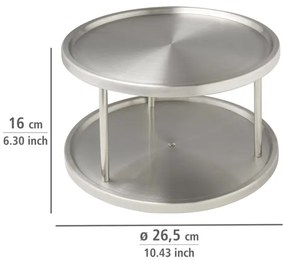 WENKO 2335100 - Karusel CABINET CAROUSEL 26,5x15,5 cm nerez/stříbrná