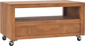 TV skříňka s kolečky 80 × 50 × 42 cm masivní teakové dřevo 326130