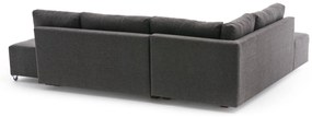 Atelier del Sofa Rohová sedací souprava Manama Corner Sofa Bed Left - Anthracite, Antracitová