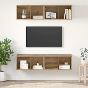 Sestava TV skříněk 4 ks Artisanový dub Kompozitní dřevo 3393533