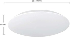 LED stropní světlo odolné vůči vlhkosti WO824 - průměr 38 cm, bílá
