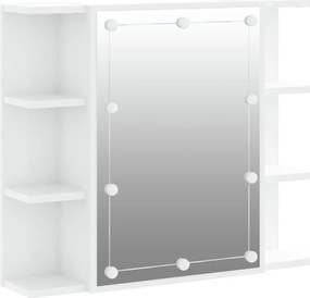 vidaXL Zrcadlová skříňka s LED 70 x 16,5 x 60 cm [808879] Barva: kouřový dub