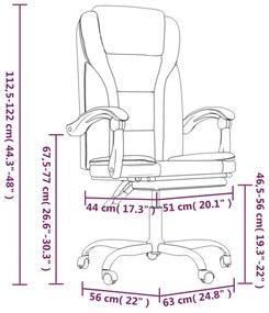 Petromila Polohovací kancelářská židle světle šedá textil