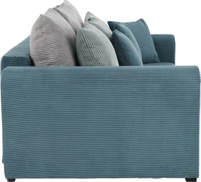 Extra prostorná pohovka, modrá / mentolová / světle šedá, Gilena BIG SOFA
