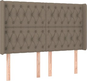 Box spring postel s matrací a LED taupe 140x200 cm textil 3139121