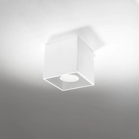 Stropní svítidlo Quad, 1x bílé kovové stínítko