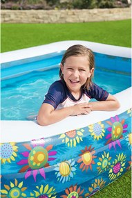 Bestway Nafukovací dětský bazén modrý 229 x 152 x 56 cm [93793]