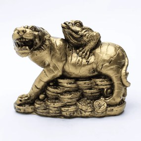 Milujeme Kameny Tygr s třínohou žábou - soška Feng shui VADA VAD75