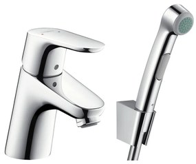 Hansgrohe Focus - Sada Bidetta, umyvadlová baterie stojánková s bidetovou sprškou, chrom 31926000