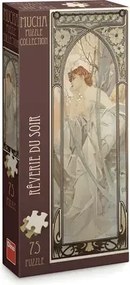 DINO Puzzle Alfons Mucha – Snění večera / Panoramatické / 75 dílků / 2