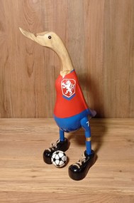 Kachna fotbalista ČR - dřevěná kachna