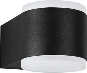 NV 9200202 Venkovní nástěnné svítidlo NUS černý hliník a akrylový difuzor LED 2x4W 3000K 100-240V 120st. IP54 světlo nahoru a dolů - NOVA LUCE