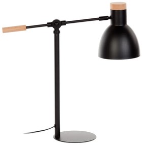 OnaDnes -20% Černá kovová stolní lampa Kave Home Tescarle