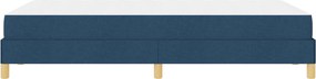 Postel s boxspringem s matrací Modrá 120 x 190 cm textil 3398555