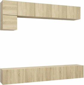 5dílný set TV skříněk dub sonoma kompozitní dřevo 3079009