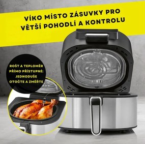 GourmetMaxx Horkovzdušná fritéza s grilem 2v1 FryBBQ 19177