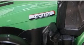 Amewi 22640 zelená / RC traktor s kultivátorem / 1:24 / věk: 6+ / 2.4G