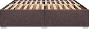 Rám postele bez matrace tmavě hnědý 180 x 200 cm textil 3284495