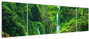 Obraz - Vodopády Madakaripura, východní Java, Indonésie (170x50 cm)