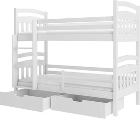 Dvoulůžková patrová postel ADA 180x80
