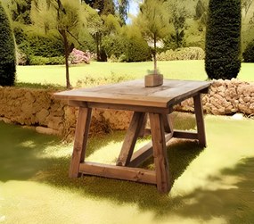 Stará Krása – Ruční výroba Zahradní jídelní stoly z masivu 180 x 90 x 76 cm