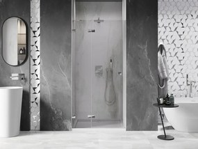 Mexen, Mexen Lunar levé výklopné sprchové dveře 70 cm, transparentní, chrom - 834-070-000-01-00-L