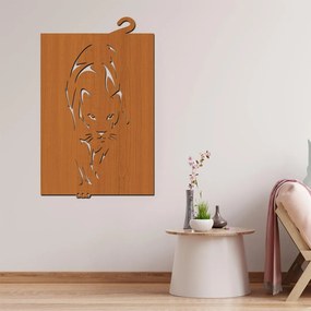 dřevo života Dřevěná dekorace na zeď Panter Zvolte rozměr (cm): 60x96, Zvolte barvu dekoru: Třešeň