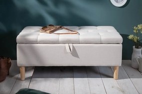 Designová lavice Queen 100 cm béžová