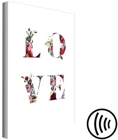 Obraz Láska v květinách (1-dílný) vertikální