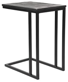 Černý mangový odkládací stolek LABEL51 Scary, 61 cm