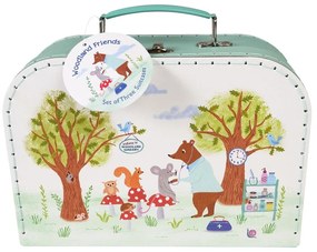 Kartonové dětské organizéry na hračky v sadě 3 ks 21x28x8 cm Woodland Friends – Rex London