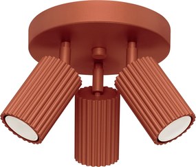 Sollux Lighting Stropní svítidlo KARBON 3P červený okr
