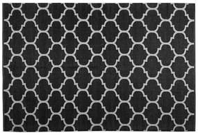 Oboustranný černo-bílý venkovní koberec 160 x 230 cm ALADANA Beliani