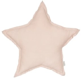 Cotton &amp; Sweets Mini lněný polštář hvězda pudrově růžová 36 cm