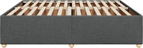 Rám postele bez matrace tmavě šedý 180 x 200 cm textil 3284751