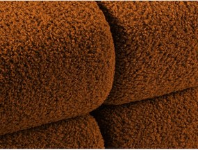 Modulární pohovka z textilie bouclé v terakotové barvě 188 cm Bellis – Micadoni
