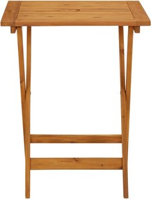 3dílný bistro set modrý a bílý textil a masivní dřevo 3281765