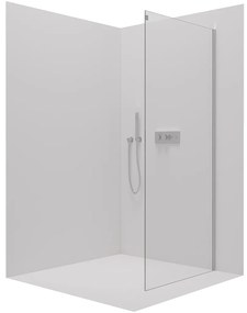 Cerano Santoro, sprchová zástěna 90x195 cm, 6mm čiré sklo, chromový profil, CER-CER-424981